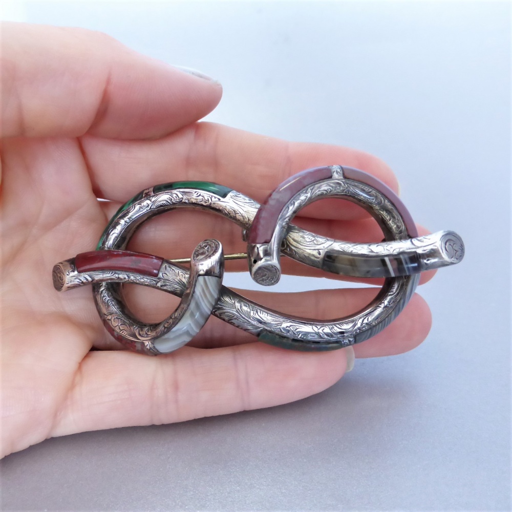 Beryl Lane - Victorian Large Sterling Silver Scottish Lovers Knot ...